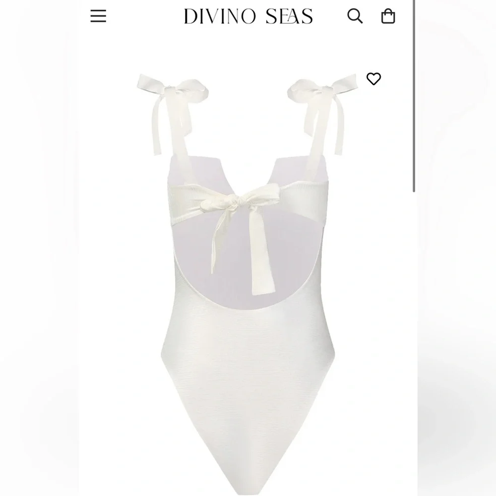 Divino Seas | Swim | Nwt Divino Seas Cute Natala Pearly White ...